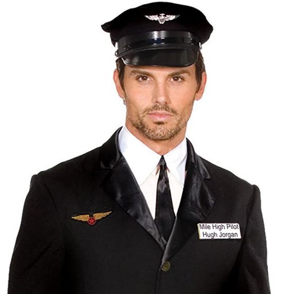 Other | Mens Mile High Pilot Hugh Jordan Costume | Poshmark